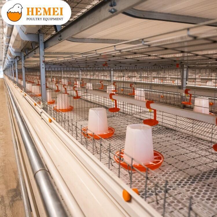 H Type Multi Tiers Manual Harvesting Broiler Cage Equipment